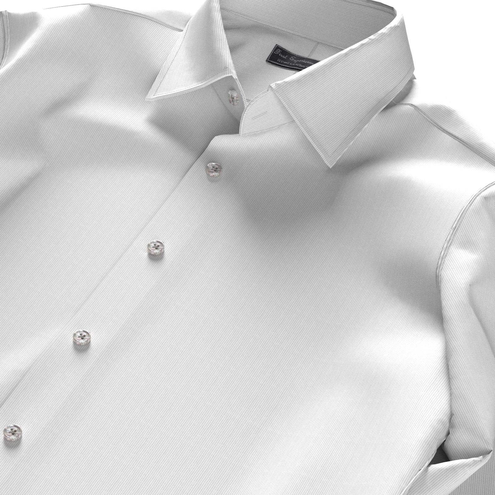 オーダーシャツBASIC TC ホワイト ピケ&ドビー ドット (Y-100143)｜FIRST EXPERIENCE